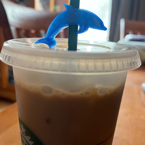 Hand Crafted | Dining | 3d Printed Dolphin Straw Topper | Poshmark